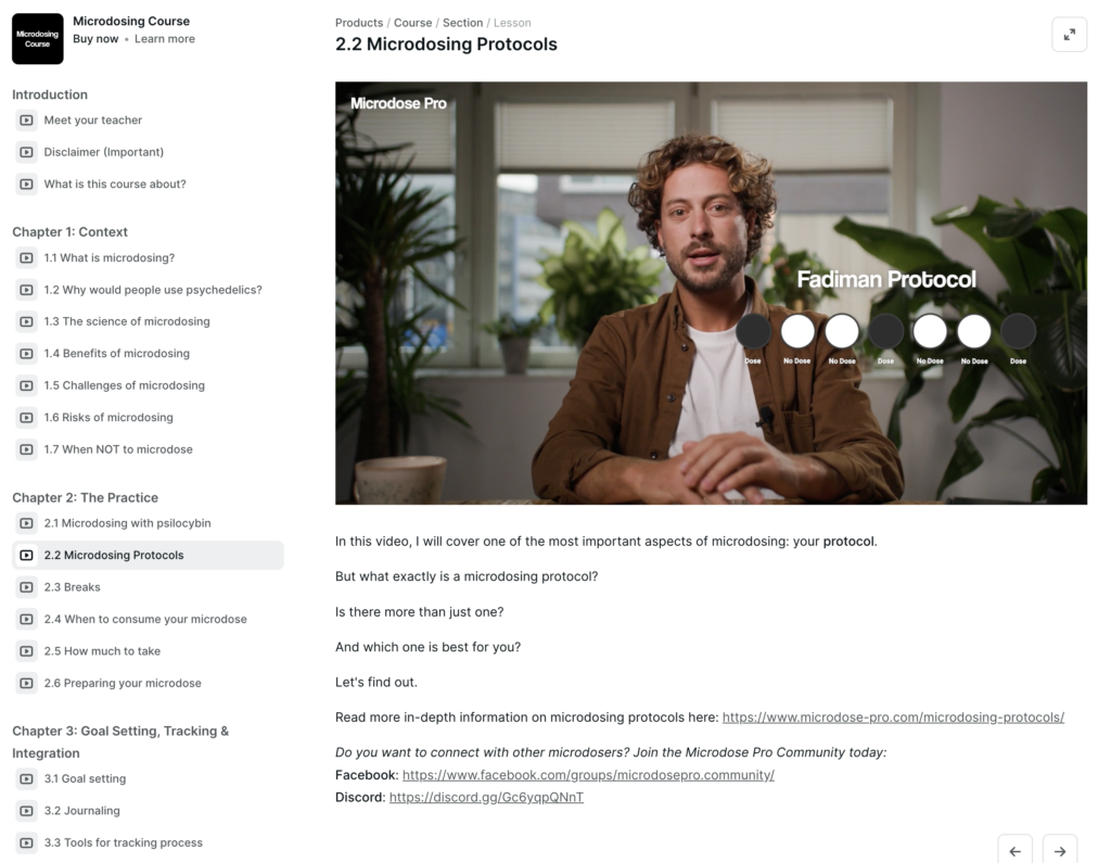 Microdosing Course | Microdose Pro